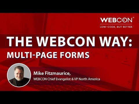 The WEBCON Way | Multi-Page Forms in WEBCON BPS