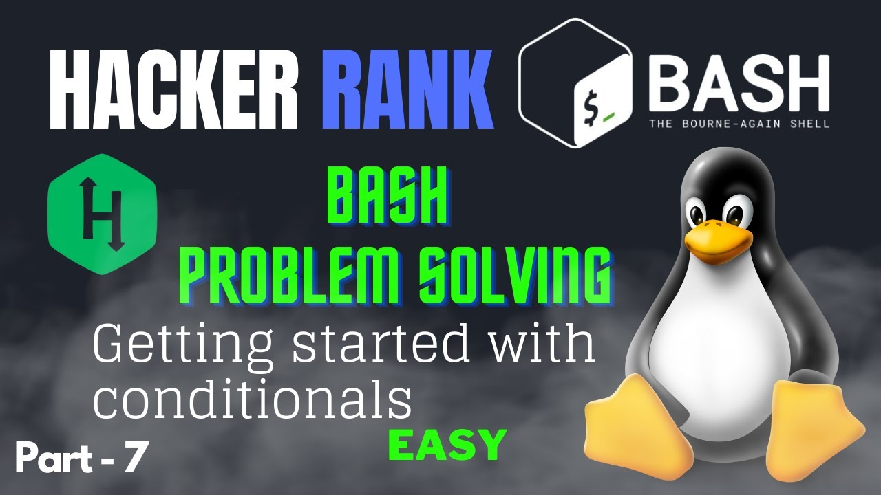 Getting started with conditions | Hacker Rank Bash Problem solving #linux  #bash #bashscripting