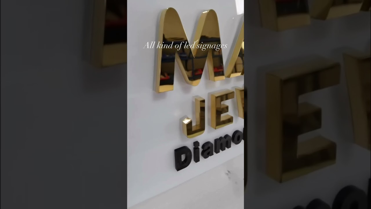 Led acrylic ss all types of signages