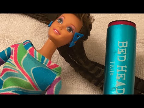 Crimping Barbie Doll Hair #Shorts