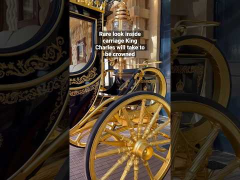Inside the #royal carriages used for #KingCharles’ #Coronation. #shorts
