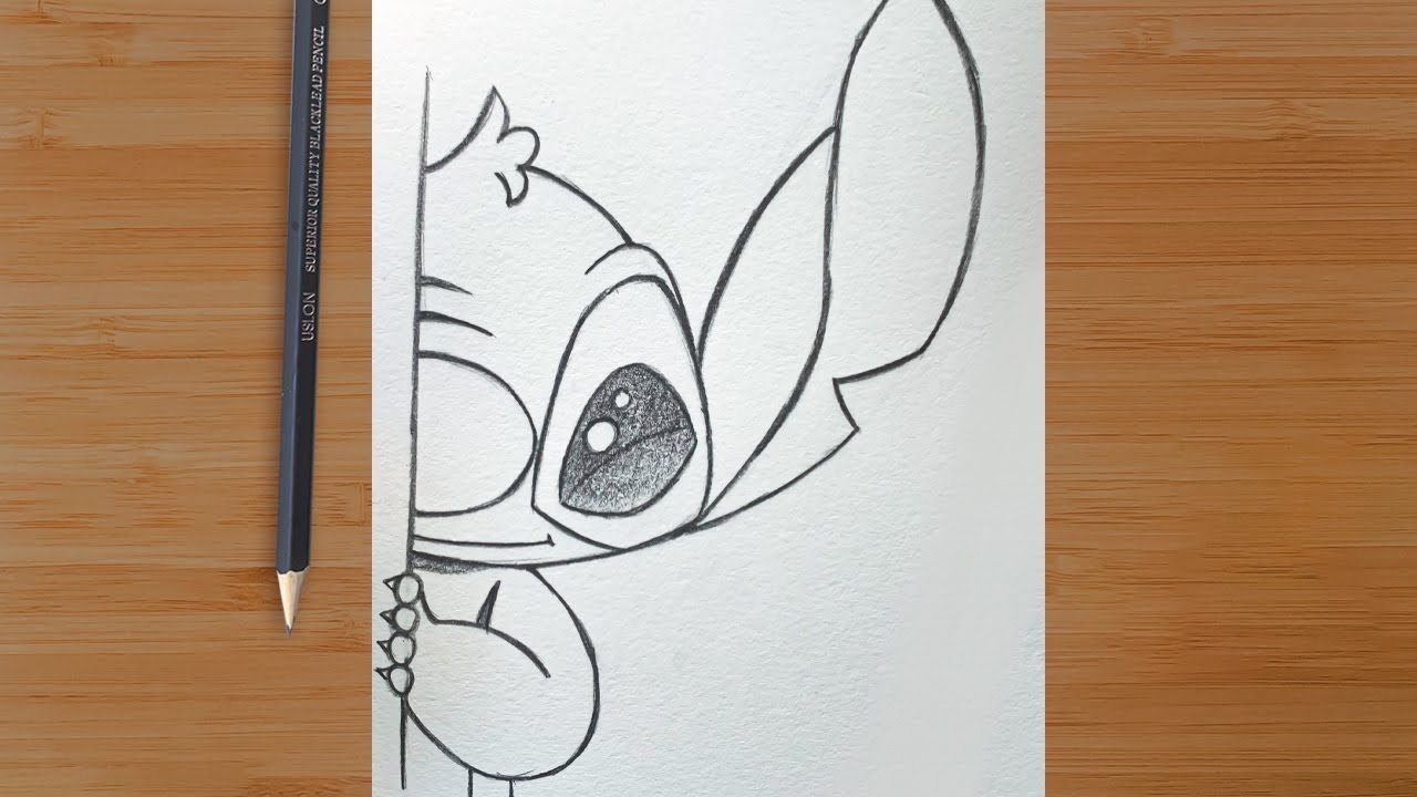 Dibujos Fáciles 🎨 - Cómo Dibujar a Stitch 🐾 de Lilo & Stitch Paso a Paso