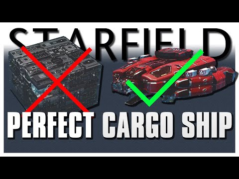 Build Highest CARGO Capacity VS Mass & Range | Perfect Mining & Cargo Ship - Starfield