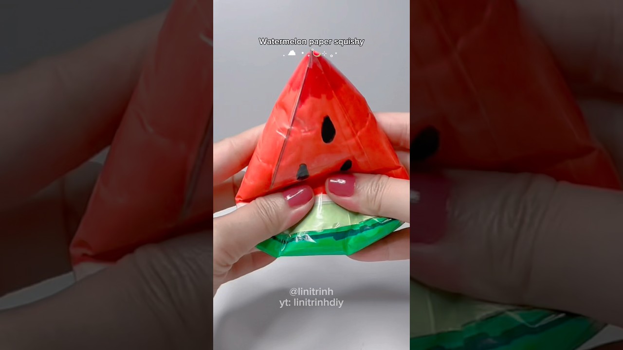 Watermelon paper squishy