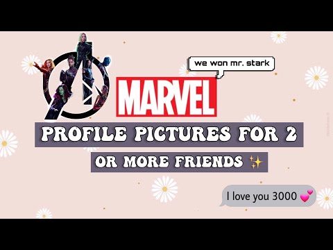 Matching Profile Pictures for two or more friends // Marvel Edition
