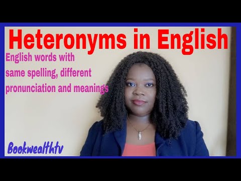Heteronyms in English.