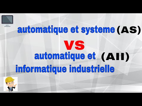 automatique et systemes VS automatique et informatique industrielle