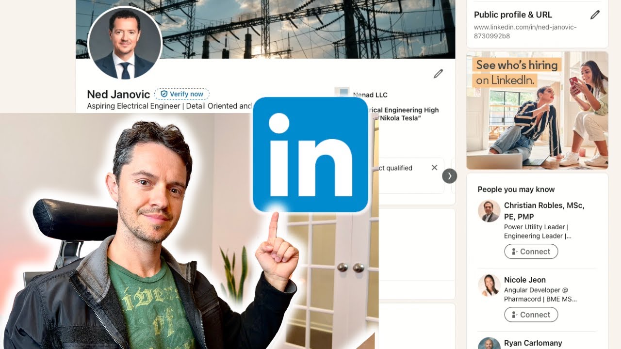 Electrical Engineering LinkedIn Profile Created From Scratch in 29 Minutes