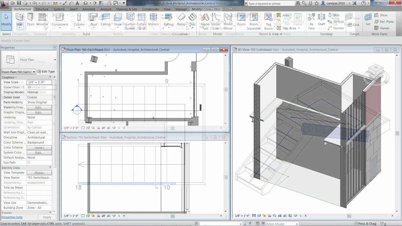 01-Component-Based Stair - Creating Switchback Stair