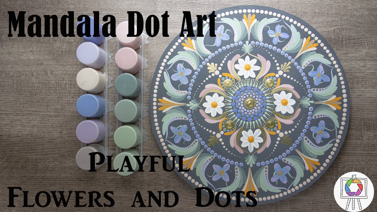 Mandala Dot Art Tutorial Playful Flowers and Dots