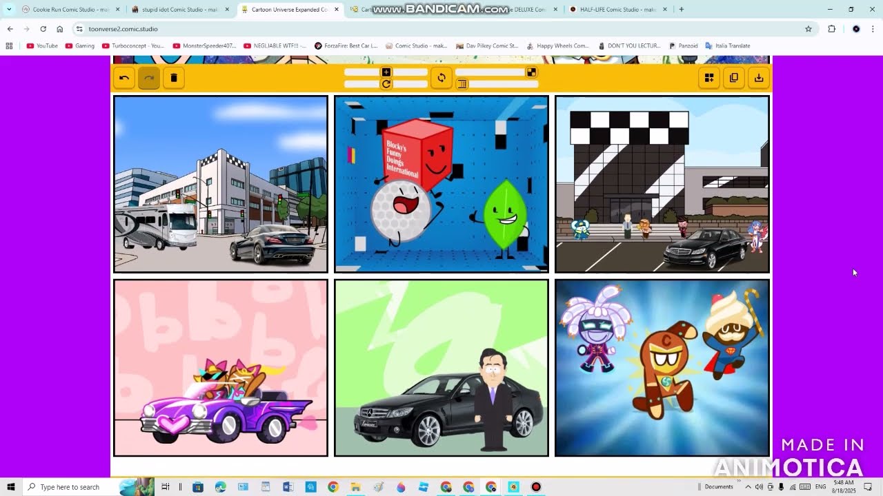 Cartoon Universe Comic Studio was a crossover to every TV shows from broadcasting channels