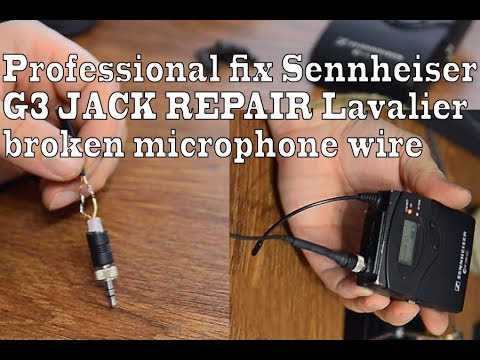 Professional fix Sennheiser G3 JACK REPAIR Lavalier broken microphone wire
