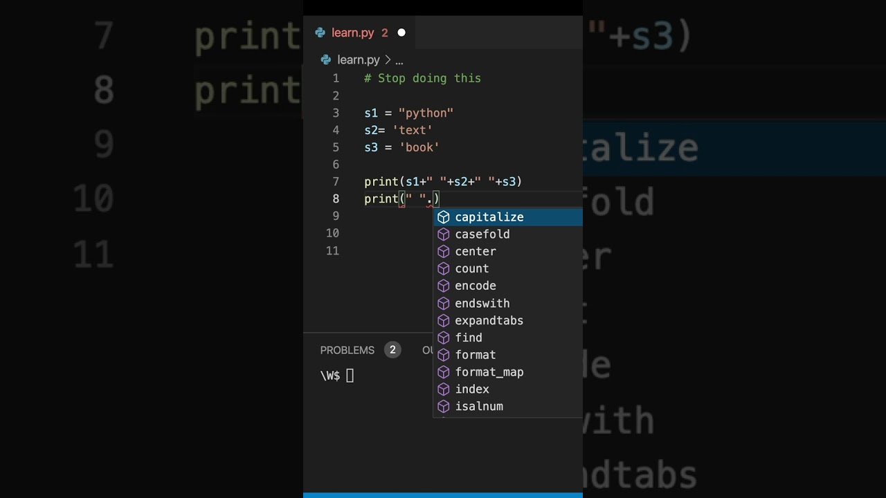 String Join Method Python | Avoid Other methods to Join Python String | Python String | Python