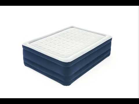 Bestway Tritech 24" Air Mattress Antimicrobial Coating with Built-in AC Pump, Queen 360 View