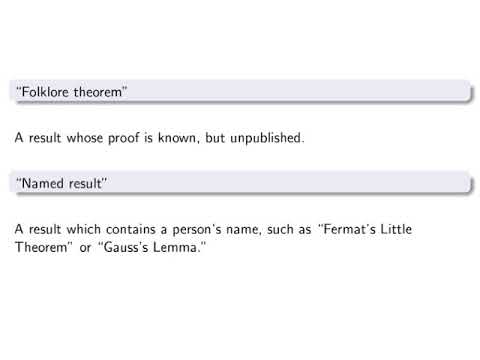 Math slang and jargon