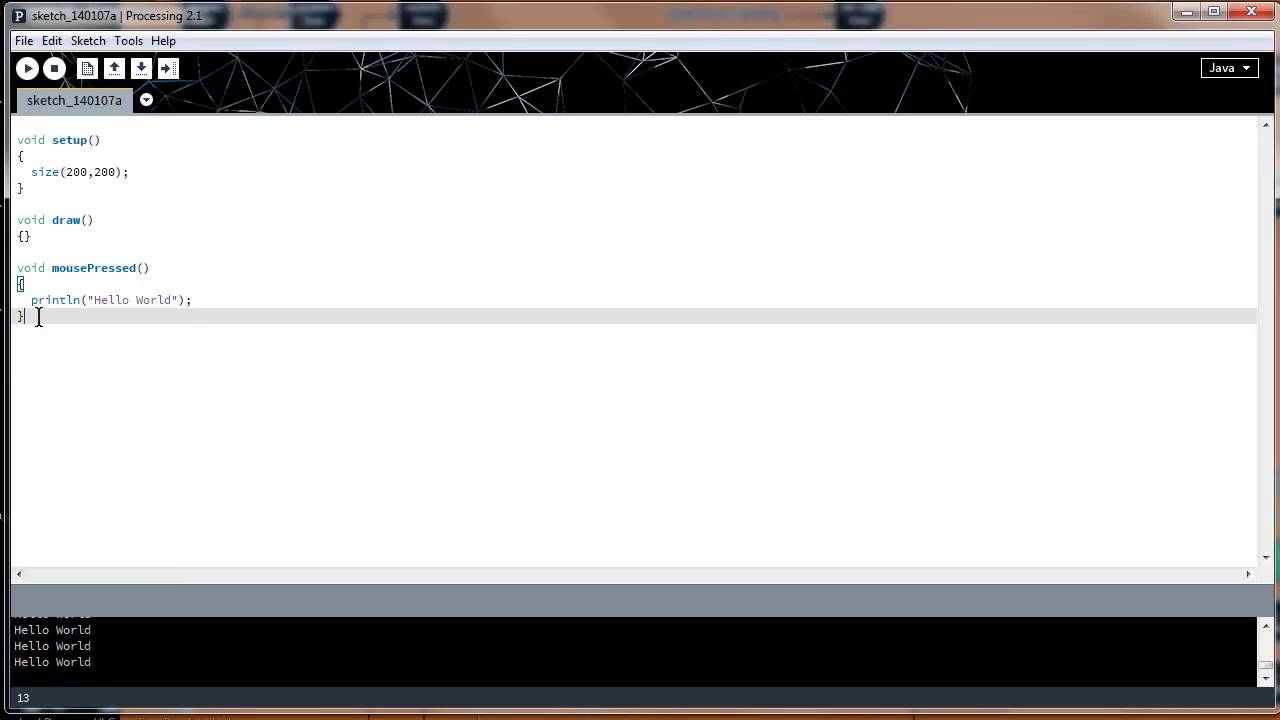 Processing #5-Mouse Input