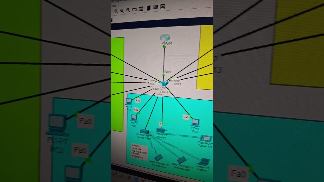 Simple company network project in cisco packet tracer #networkdiscovery