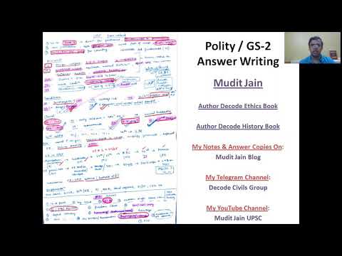 GS-2 Answer Writing: How To Maximize Your Score? – Mudit Jain Blog