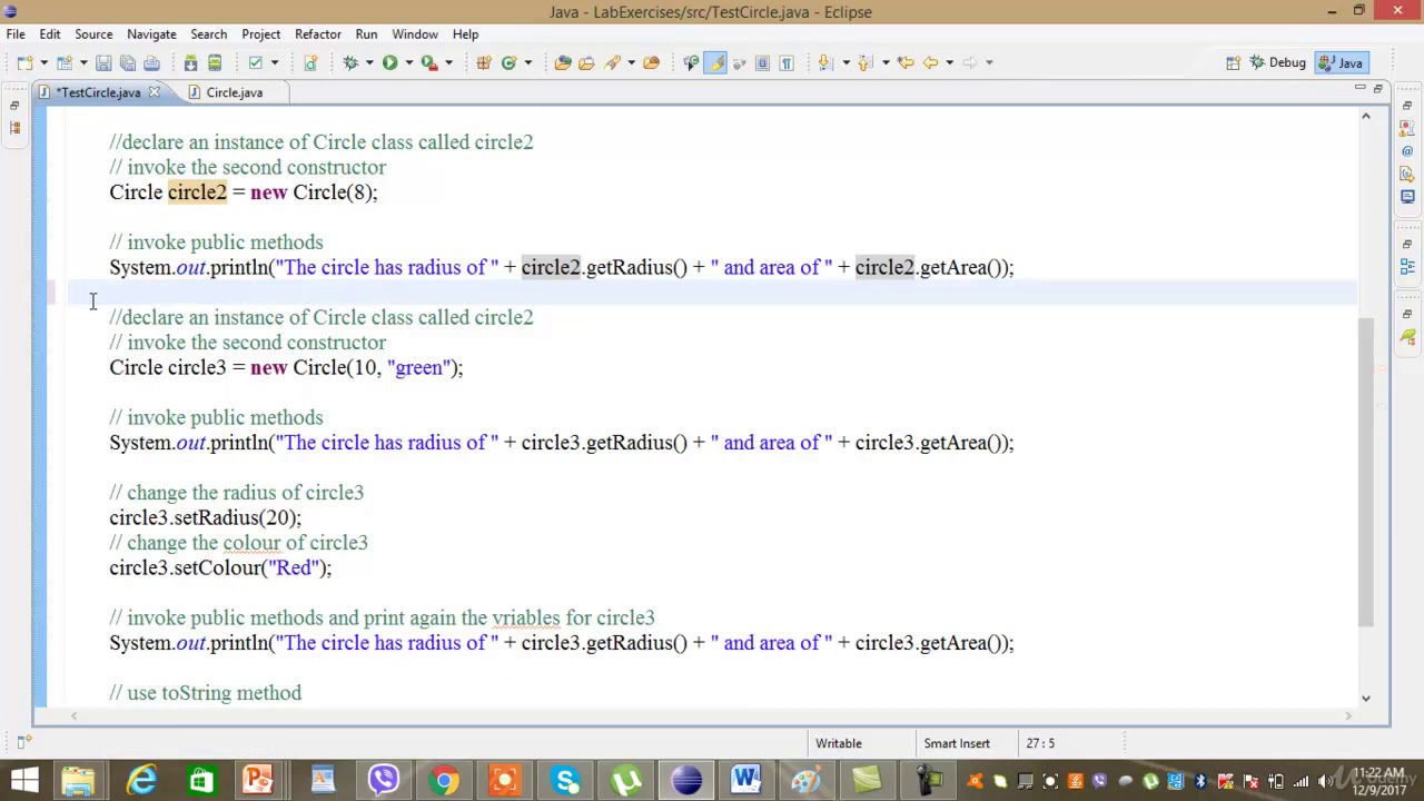 16  Object Oriented Programming   Lab Exercise 1 With Solution