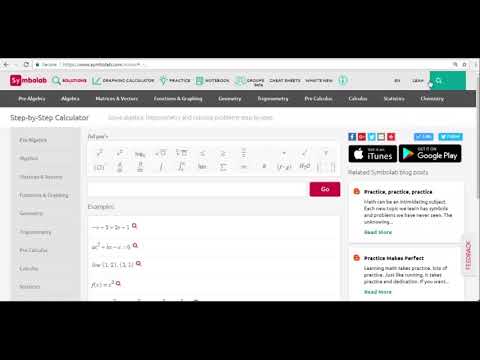 Symbolab: Searching for a Topic