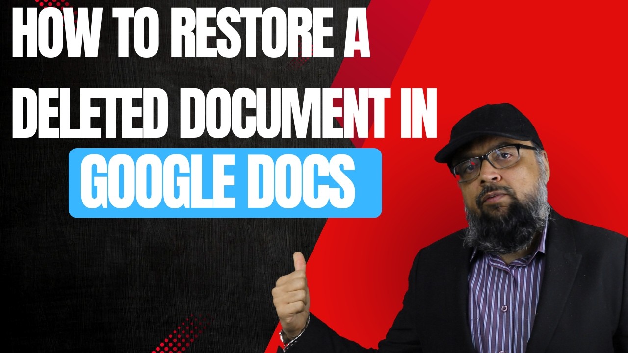 Deleting and Restoring a Document in Google Docs