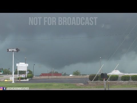 5-21-19 Marshfield, MO Multi Vortex Tornado, Fast Motion