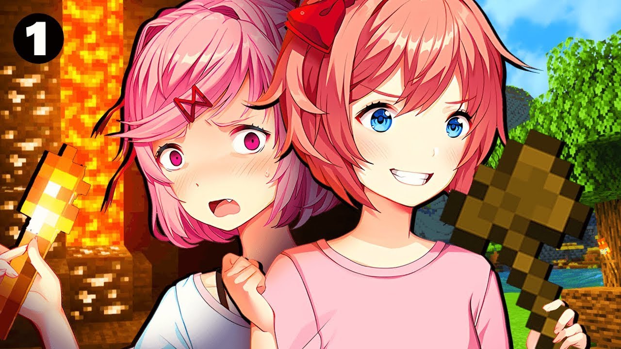 Dokis Play Minecraft⛏️(DDLC Voiced Animation) (1/3)