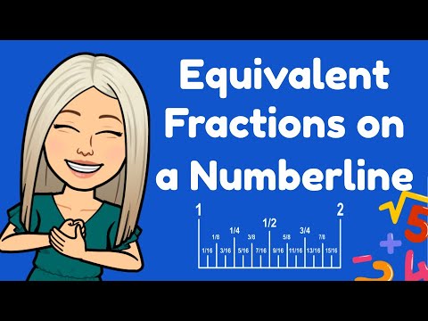 Mini Maths Tutorial: Equivalent Fractions on a Numberline Year 4/5/6