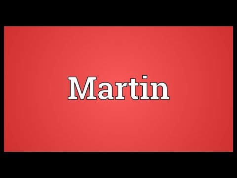 Martin Meaning