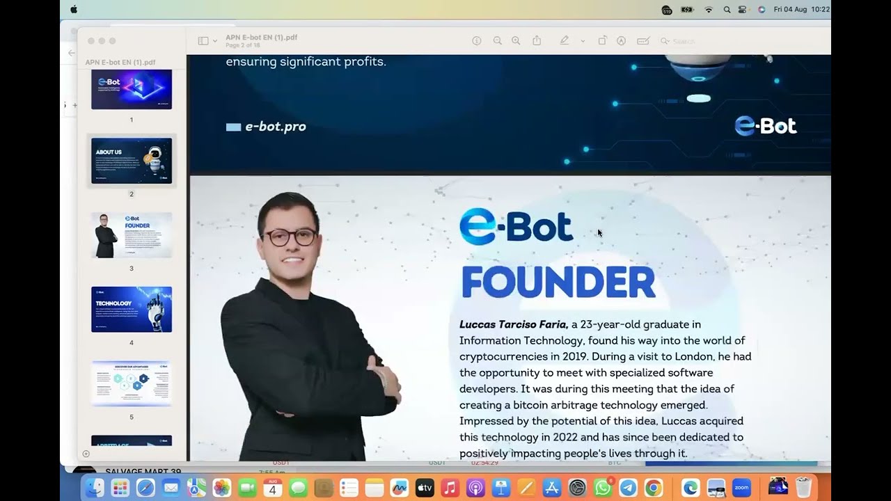 EBOTS AI BLOCKCHAIN VERIFIED AUTOMATIC TRADES 50% COMMISSIONS 12% RESIDUALS DLY NO LOCK CAPITAL USDT
