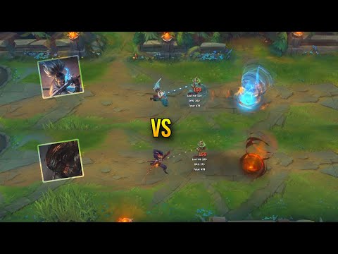 Foreseen Yasuo vs Nightbringer Yasuo Skin Comparison - League of Legends