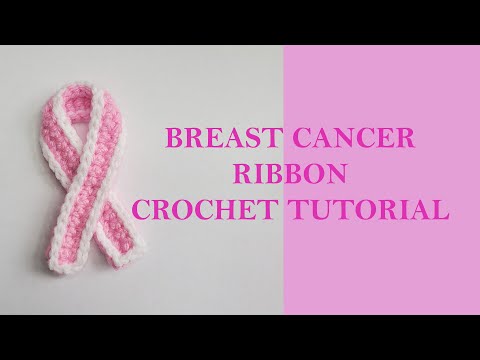BREAST CANCER AWARENESS RIBBON CROCHET TUTORIAL