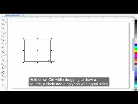 Basic Shapes in CorelDRAW® X7 - Video Tip