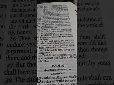 Psalm 102:25-28