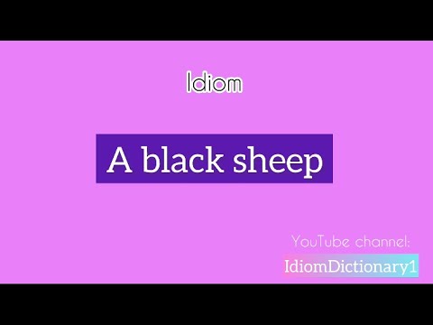 What does A black sheep mean ? Letβs learn idiom #IdiomDictionary #English