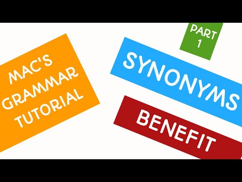 Synonyms - benefit