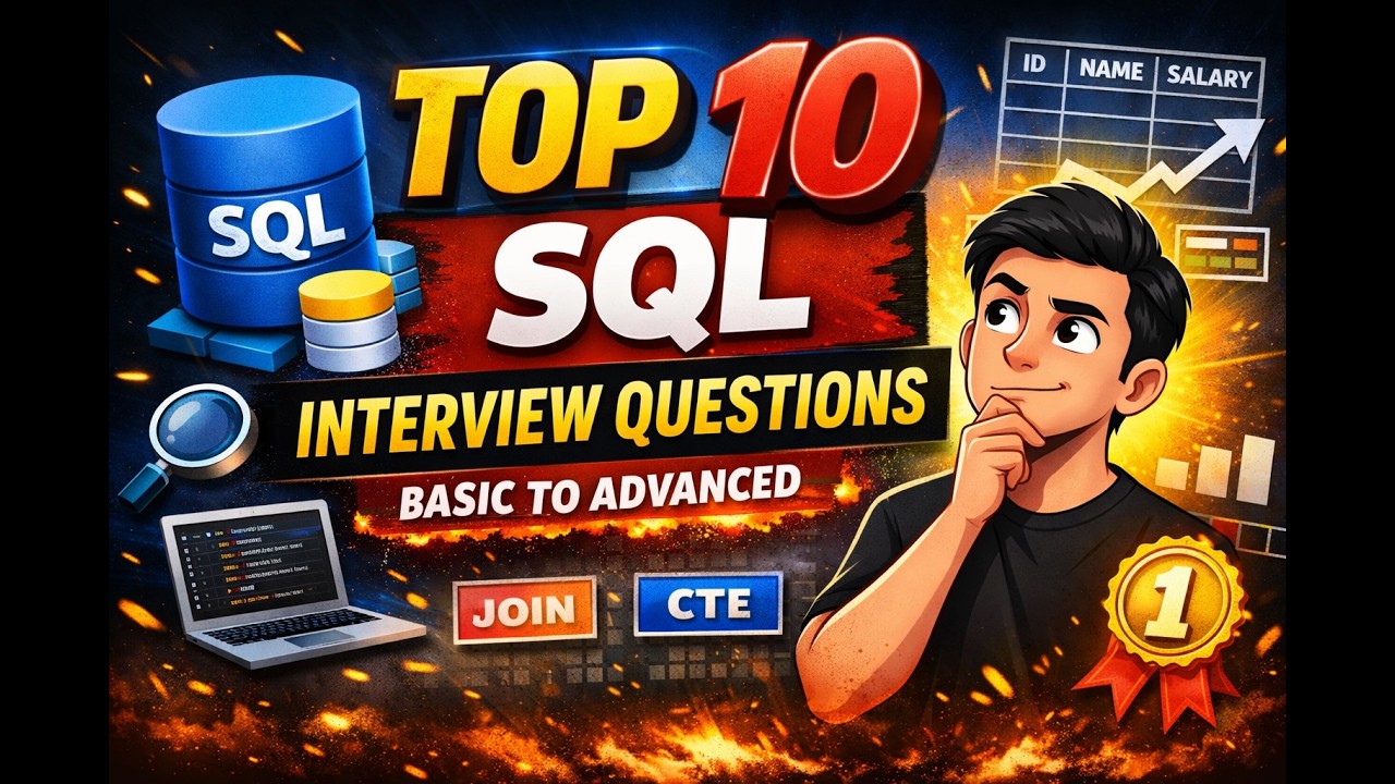 Top 10 SQL Interview Questions Every Data Analyst Must Know #dataanalyst #sql #mysql