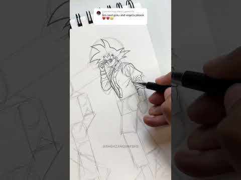 Drawing Drip Goku and Vegeta World Best Duo