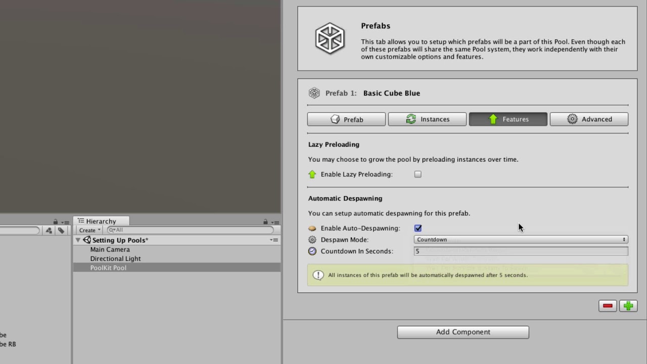 PoolKit - Unity3D Tutorial 1 - Pools