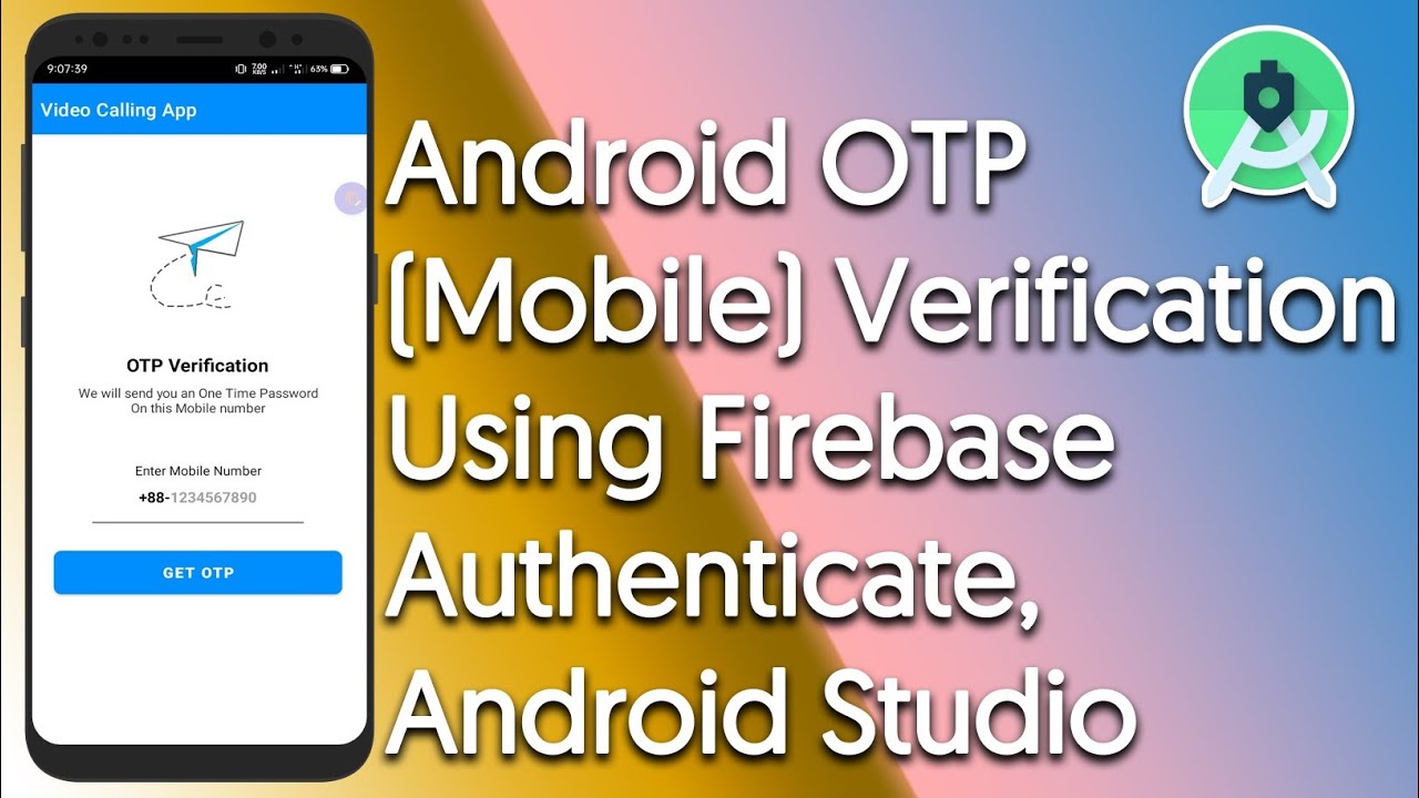 Android OTP (Mobile) Verification Using Firebase, Layout design Android Studio, Part 01