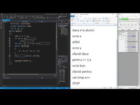 Curs Programare C++ : Scrierea In Pseudocod | Tutorialele lui Zecheru
