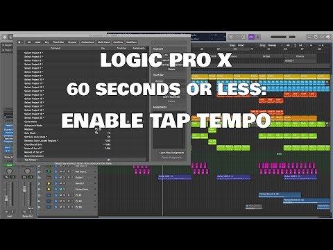 Logic Pro X - 60SOL: How To Enable Tap Tempo
