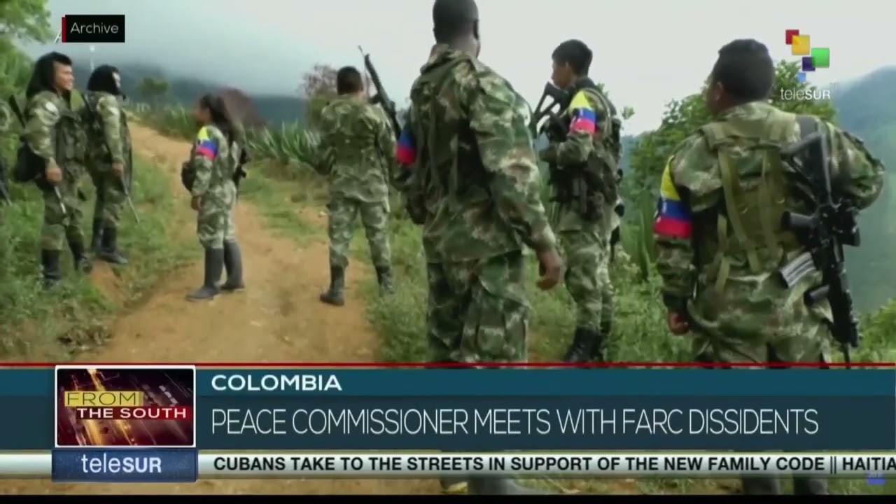 Colombian government meets with FARC dissident group