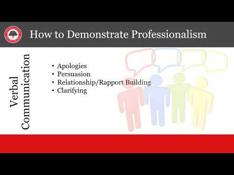 Professionalism in a Workplace