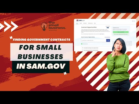 How to find Government Contracts for Small Businesses | SAM.gov