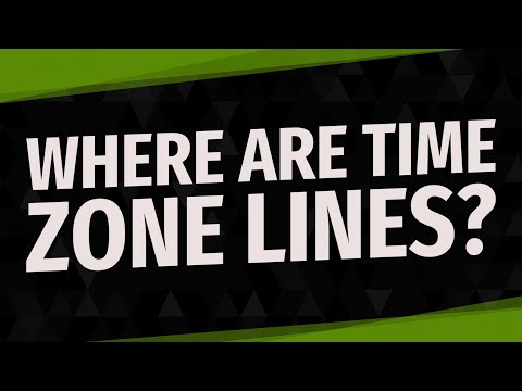 Where are time zone lines?