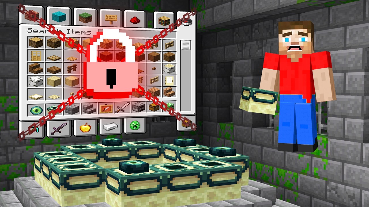 Beating Minecraft in Creative WITHOUT The Creative Menu...