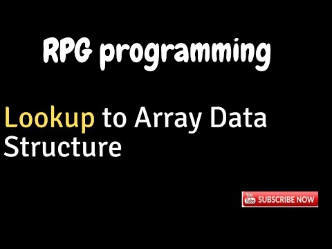Lookup to or Search Array data Structure in RPGLE