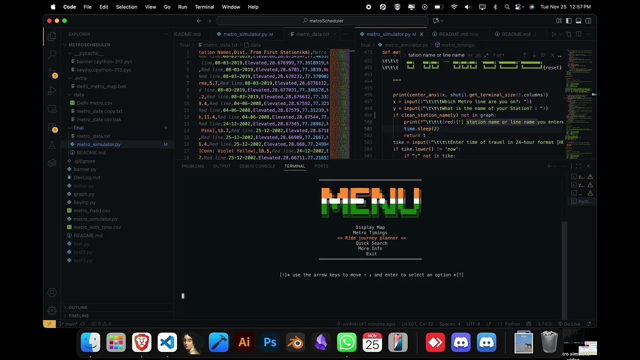 GitHub - sol4nki/metroScheduler: Task is to simulate the Delhi Metro ...