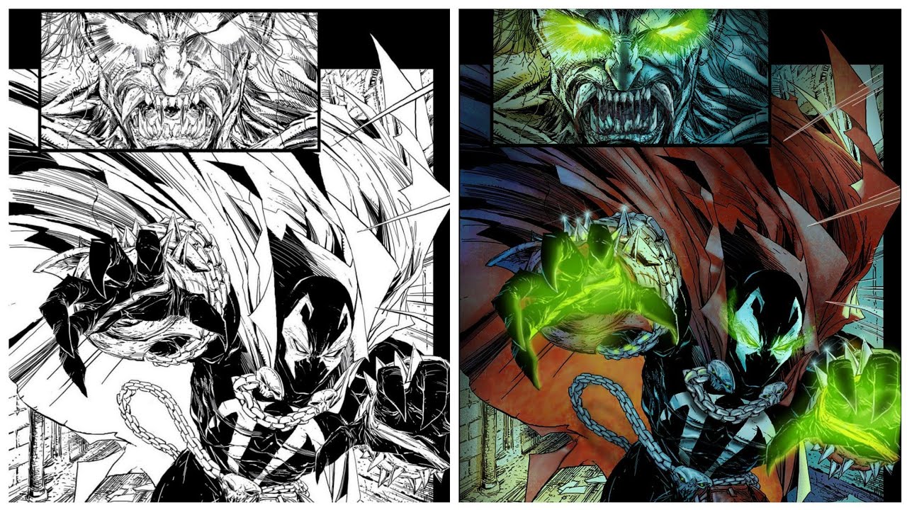 SPAWN TODD MCFARLANE IMAGE COMICS COMIC BOOK ARTIST GRAIG WEICH SKETCH DIGITAL COLORING HOW TO DRAW